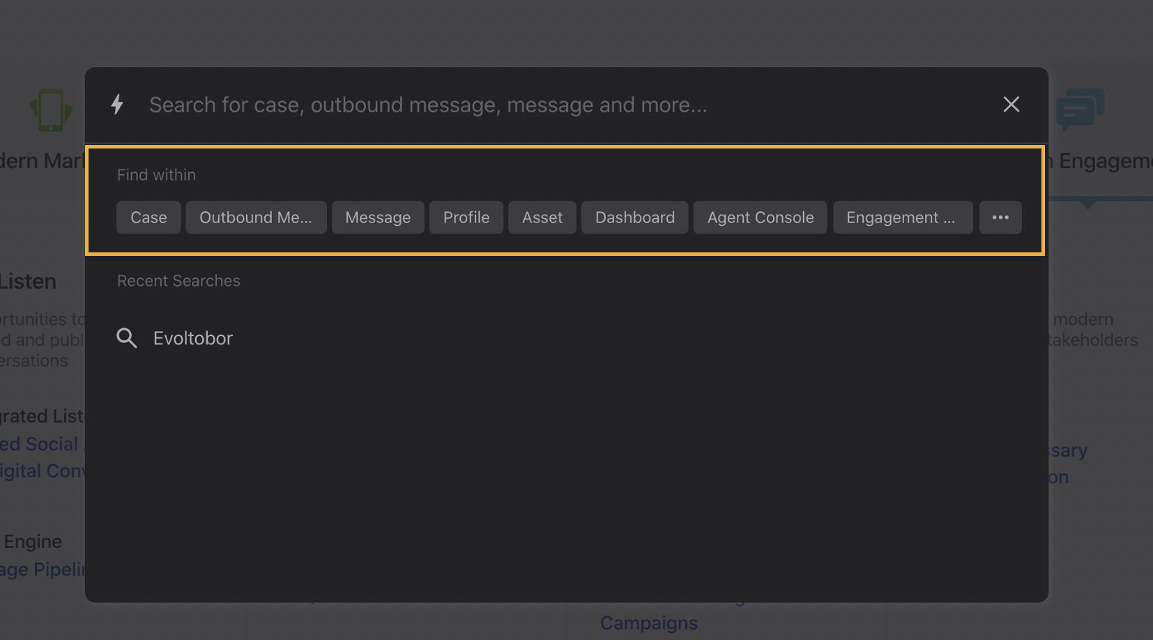 ‎Universal Search | Sprinklr Help Center