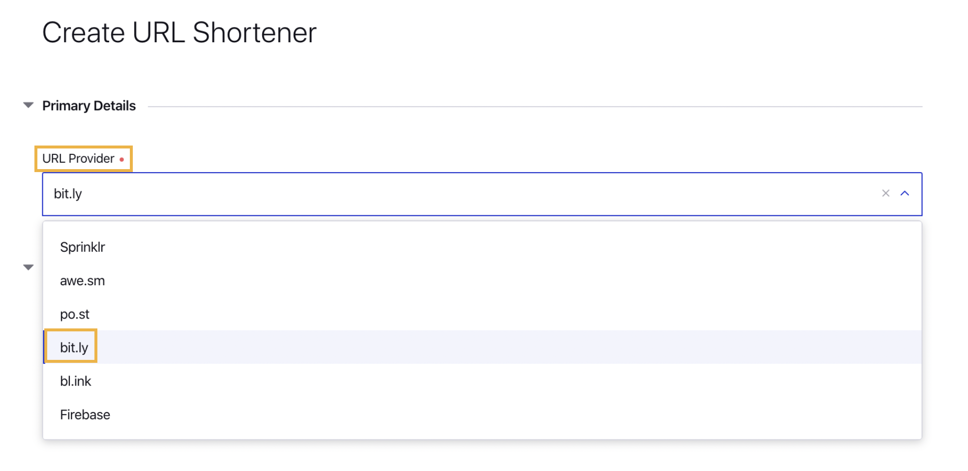 ‎Adding Bitly URL Shortener in Sprinklr | Sprinklr Help Center